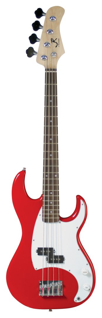 Perfektion Music: J Reynolds JR9R 7/8 Size Electric Bass. Red